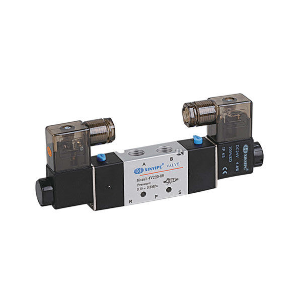 Van Solenoid Loại 4V 5/2 Way Đôi Loại Airtac Loại Bình thường